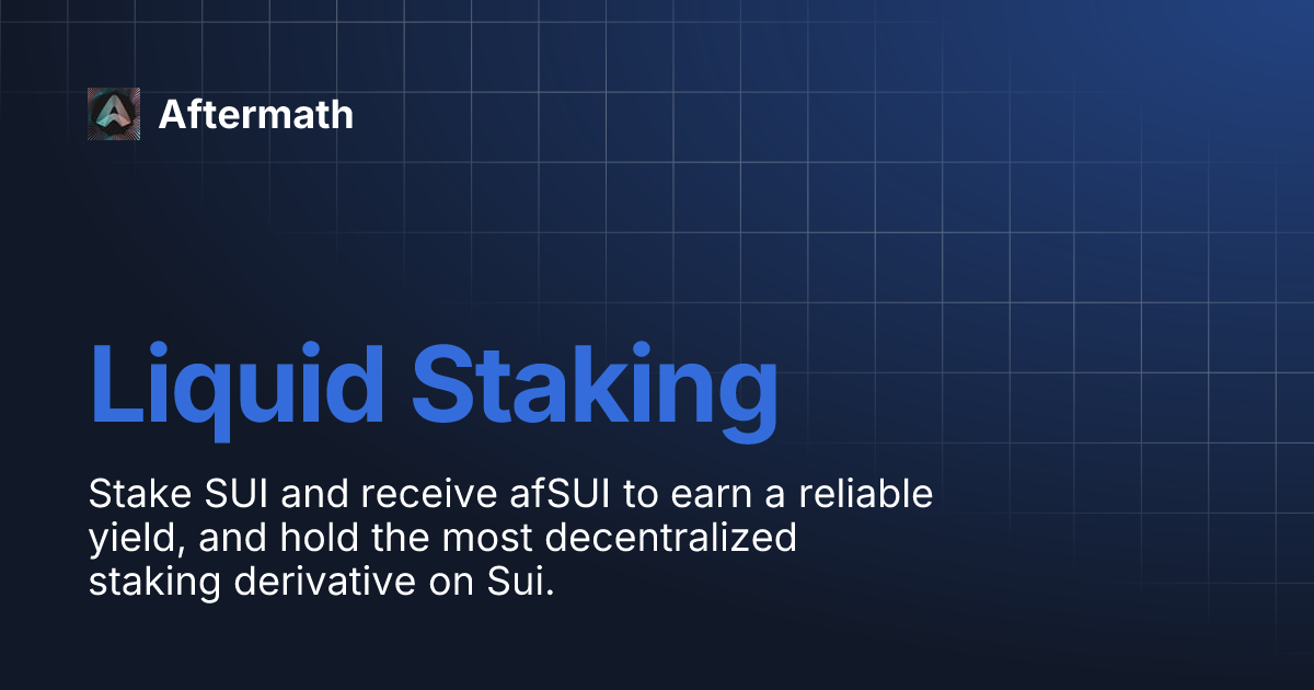 Liquid Staking | Aftermath